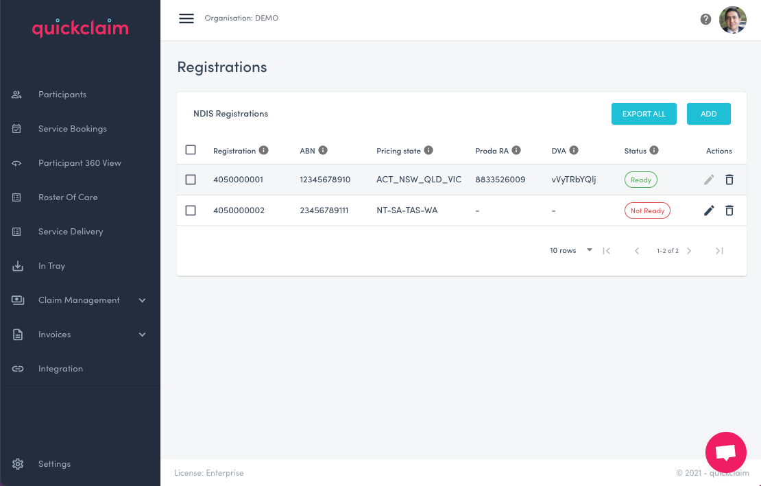 Establish your live connection to the NDIS portal